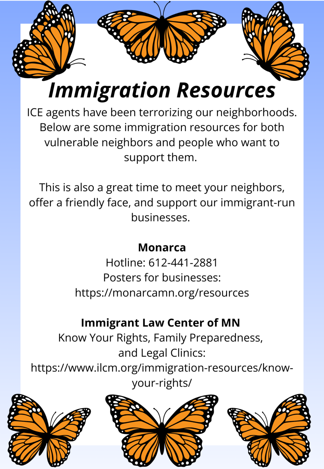 Immigration Resources | the alley Newspaper